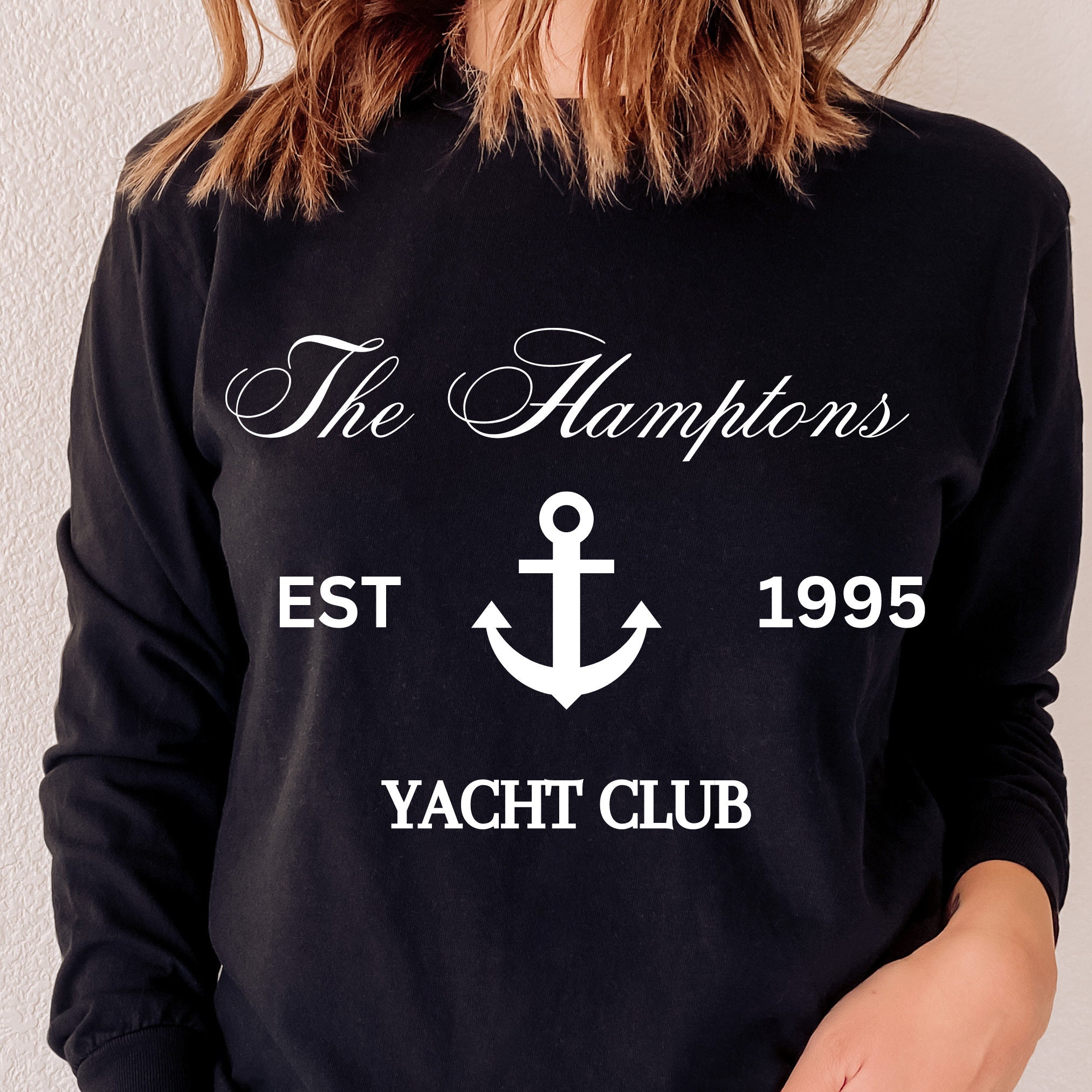 Hamptons Yacht Club SVG: Boat Anchor Design, Cricut File - Etsy