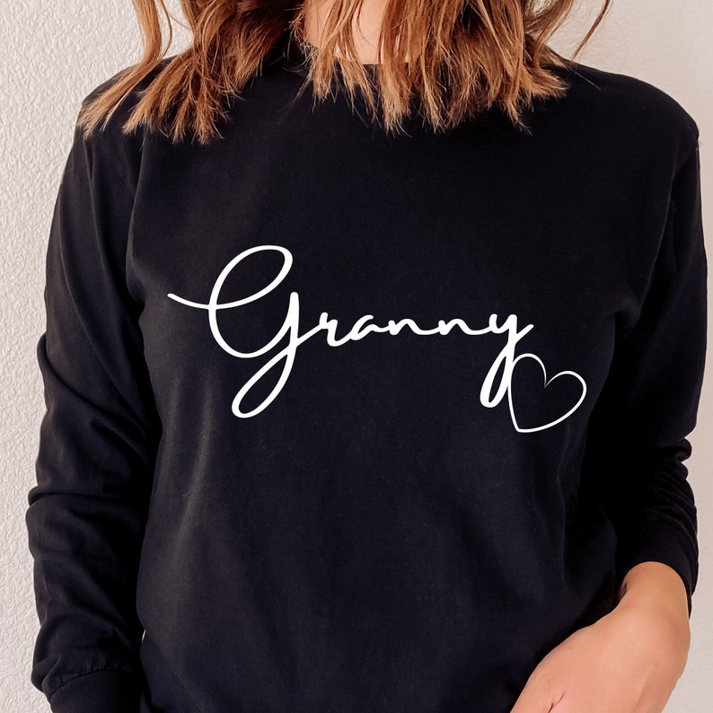 Granny Svg Granny Cut File Blessed Granny Svg Heart Svg Mothers Day