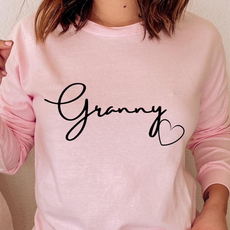 Granny Svg Granny Cut File Blessed Granny Svg Heart Svg Mothers Day