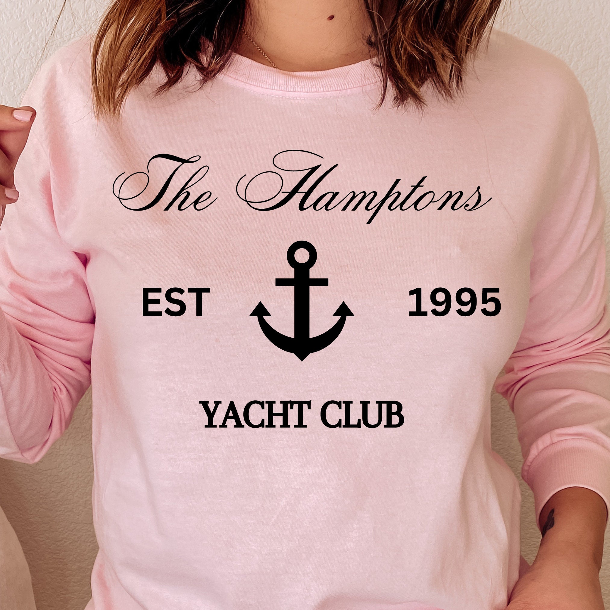 Hamptons Yacht Club SVG: Boat Anchor Design, Cricut File - Etsy