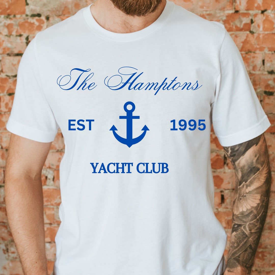 Hamptons Yacht Club SVG: Boat Anchor Design, Cricut File - Etsy