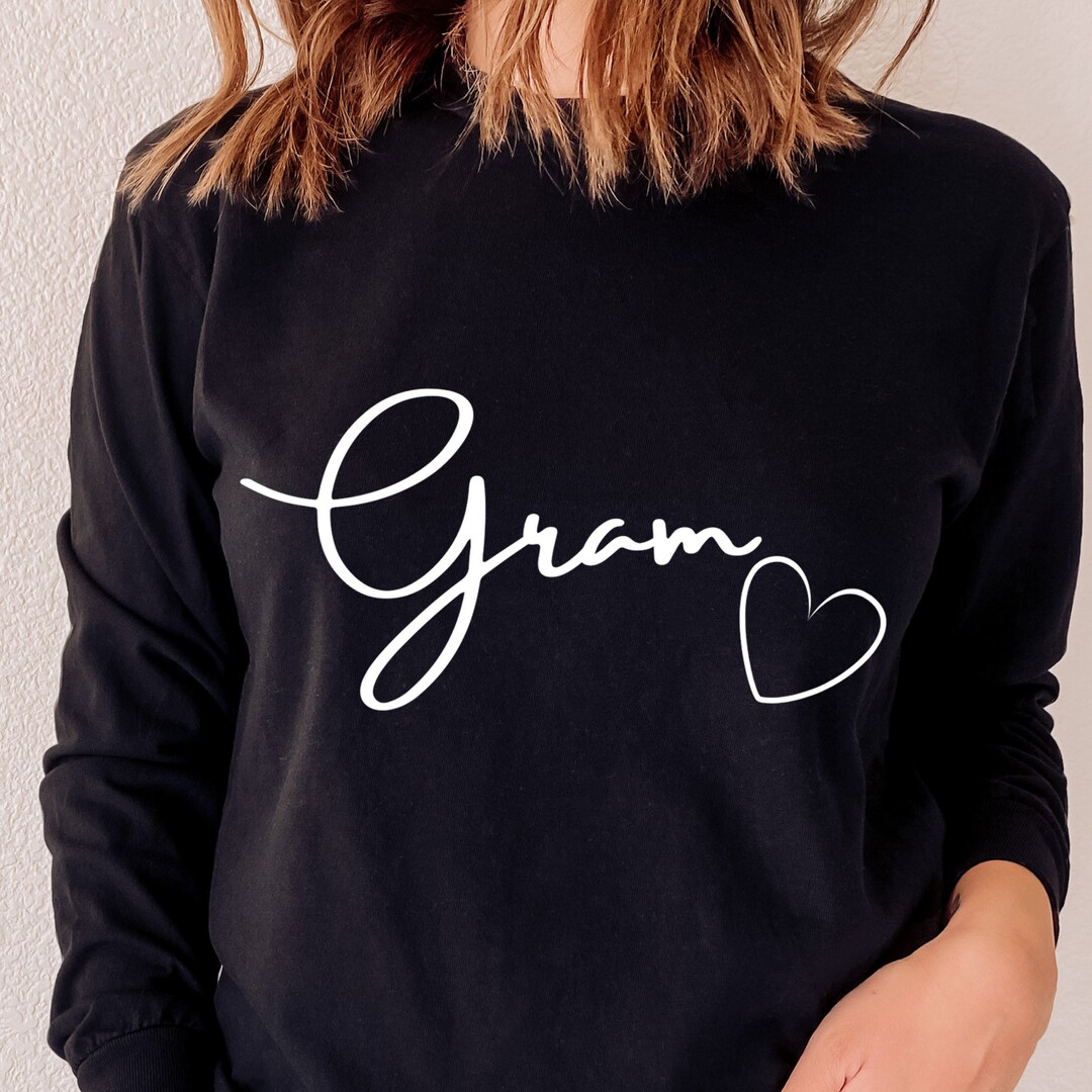 Gram SVG, Gram Cut File, Blessed Gram Svg, Heart Svg, Mothers Day Svg ...