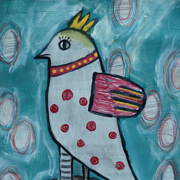 Folk Art Birds - Etsy