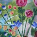 Bouquet of Flowers Mixed Media Flowers on Paper Floral Painting ...