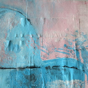 Abstract Painting Original Mixed Media Painting Collage on Paper ...