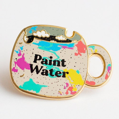 Paint Palette Enamel Pin - Etsy