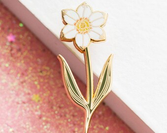Daffodil Pin Badge - Etsy