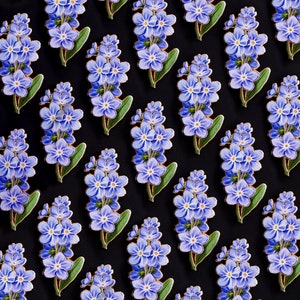 Forget-me-not V2 Enamel Pin, Alaska State Flower, Blue Spring Floral ...