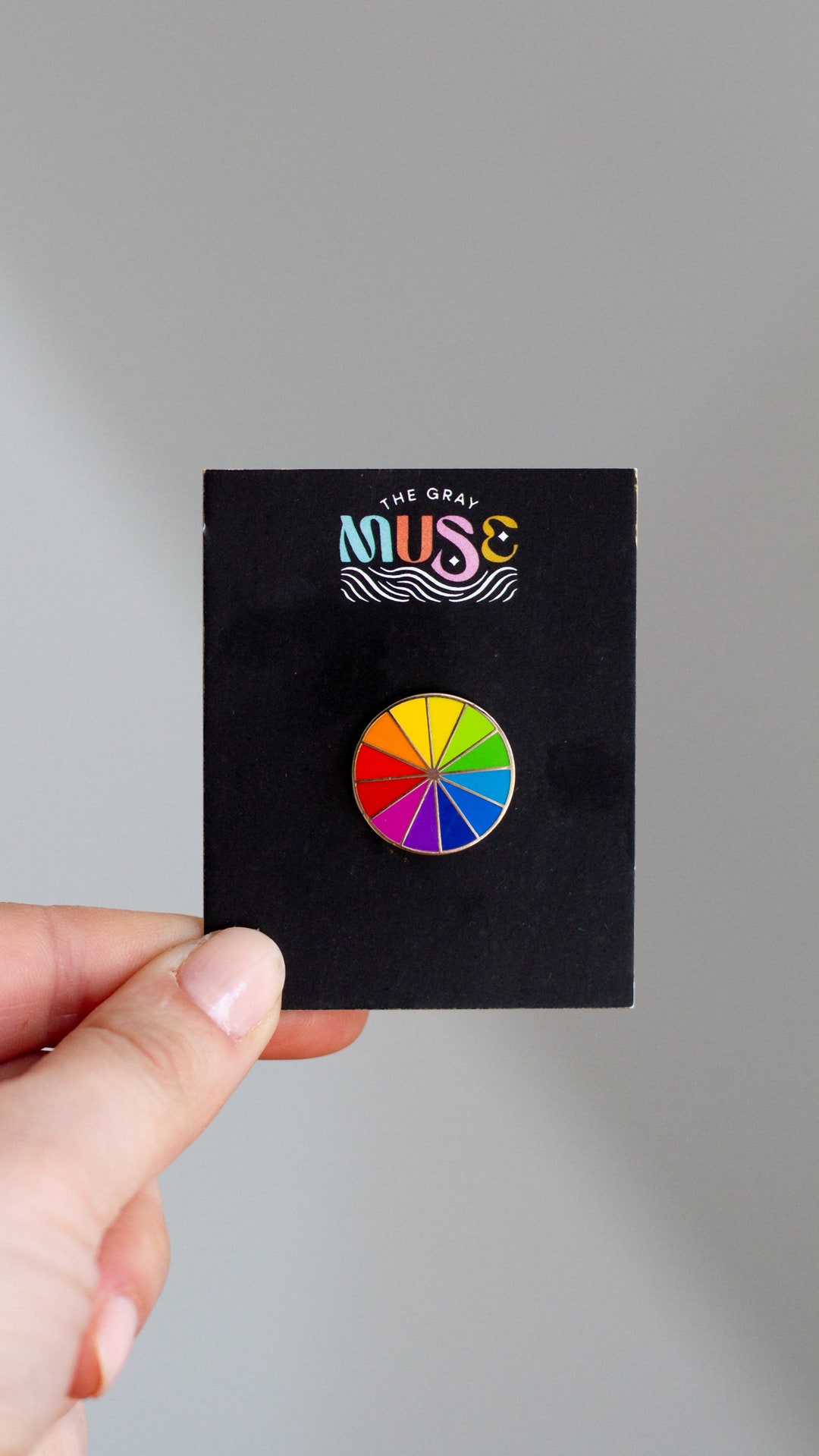 Mini Rainbow Color Wheel Enamel Pin, Pride Jewelry Accessory, Creative ...