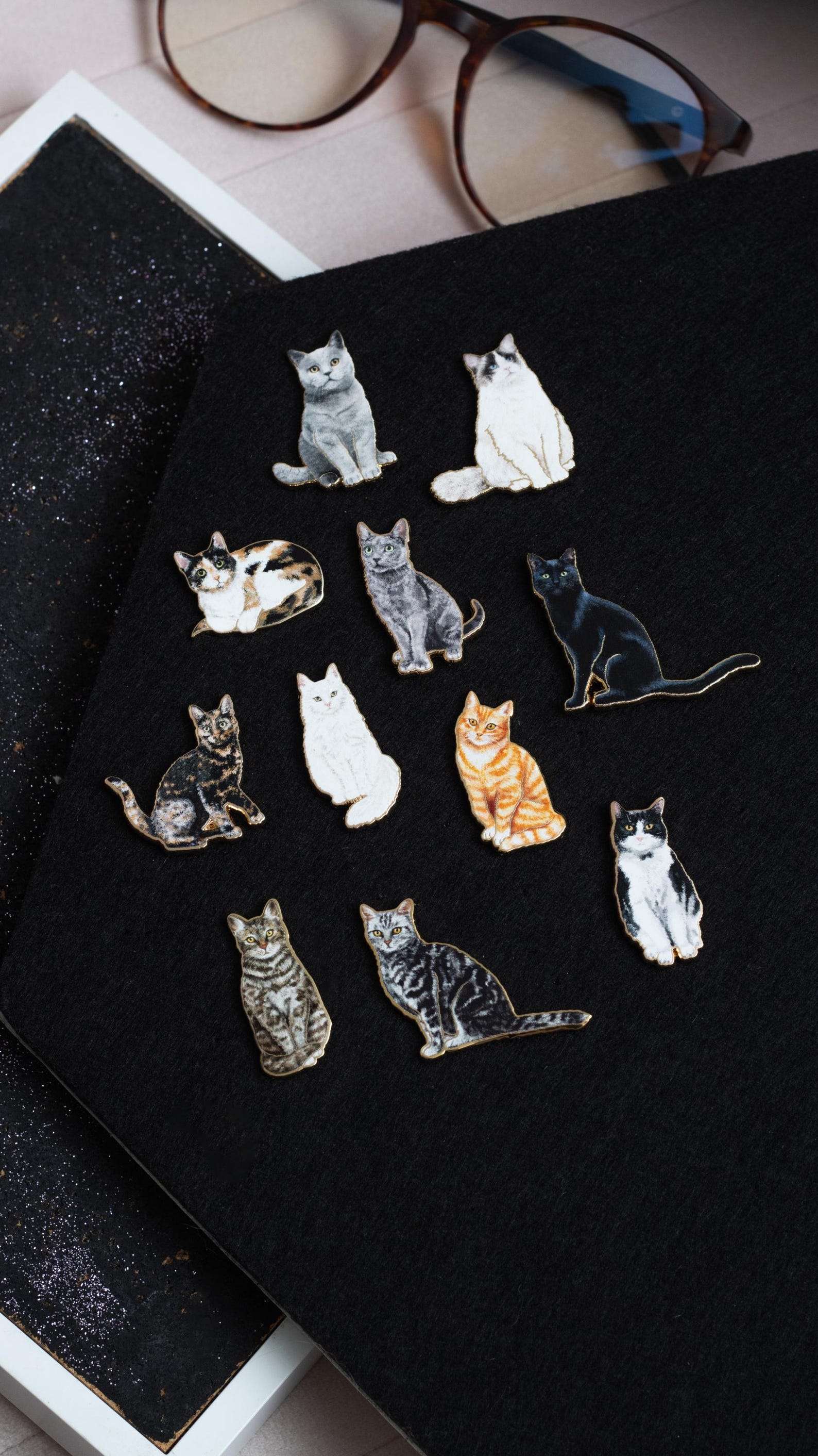 RETIRING Gray British Shorthair Tabby Cat Enamel Pin, Unique Feline ...