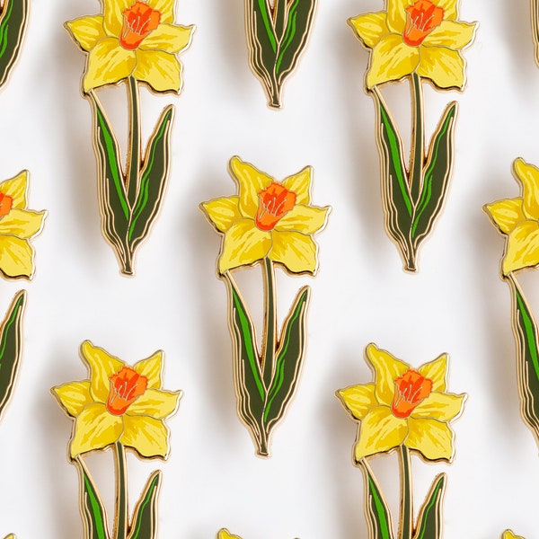 Daffodil Brooch - Etsy