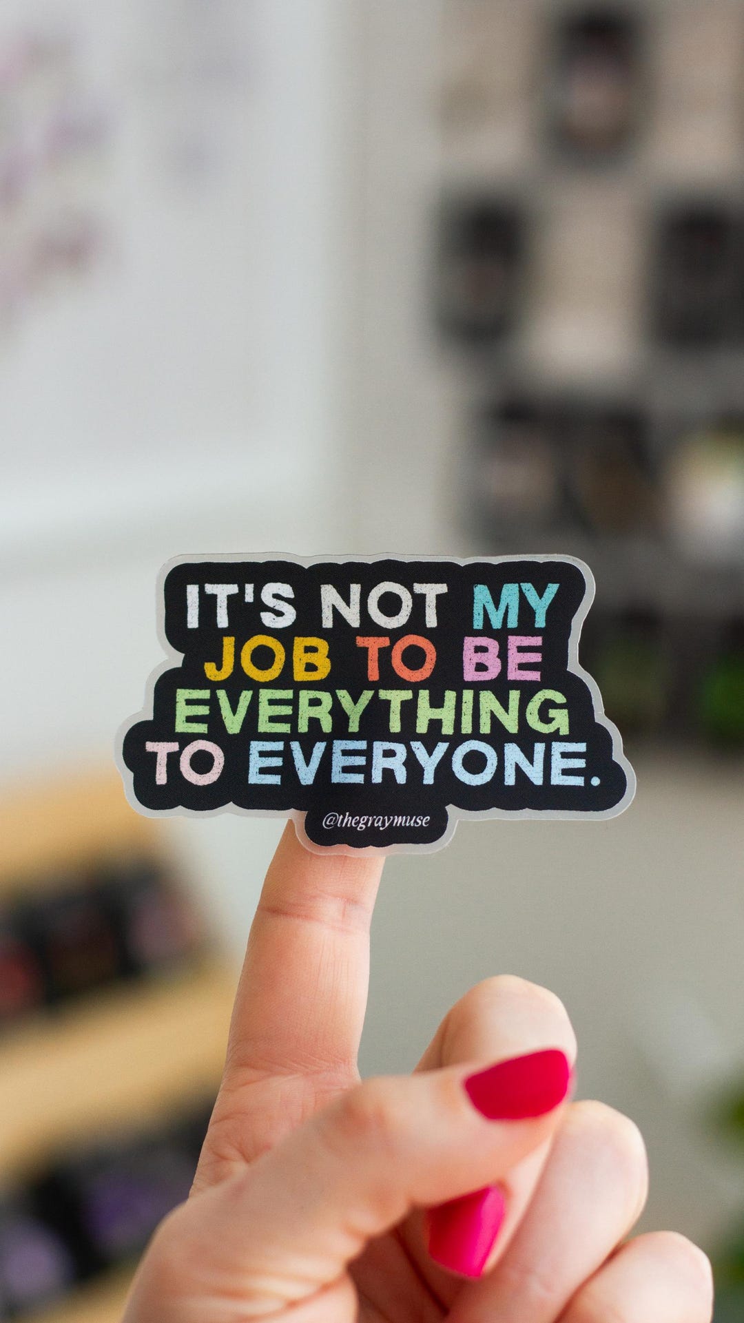 It's Not My Job Quote Matte Sticker, Laptop Decal - Etsy