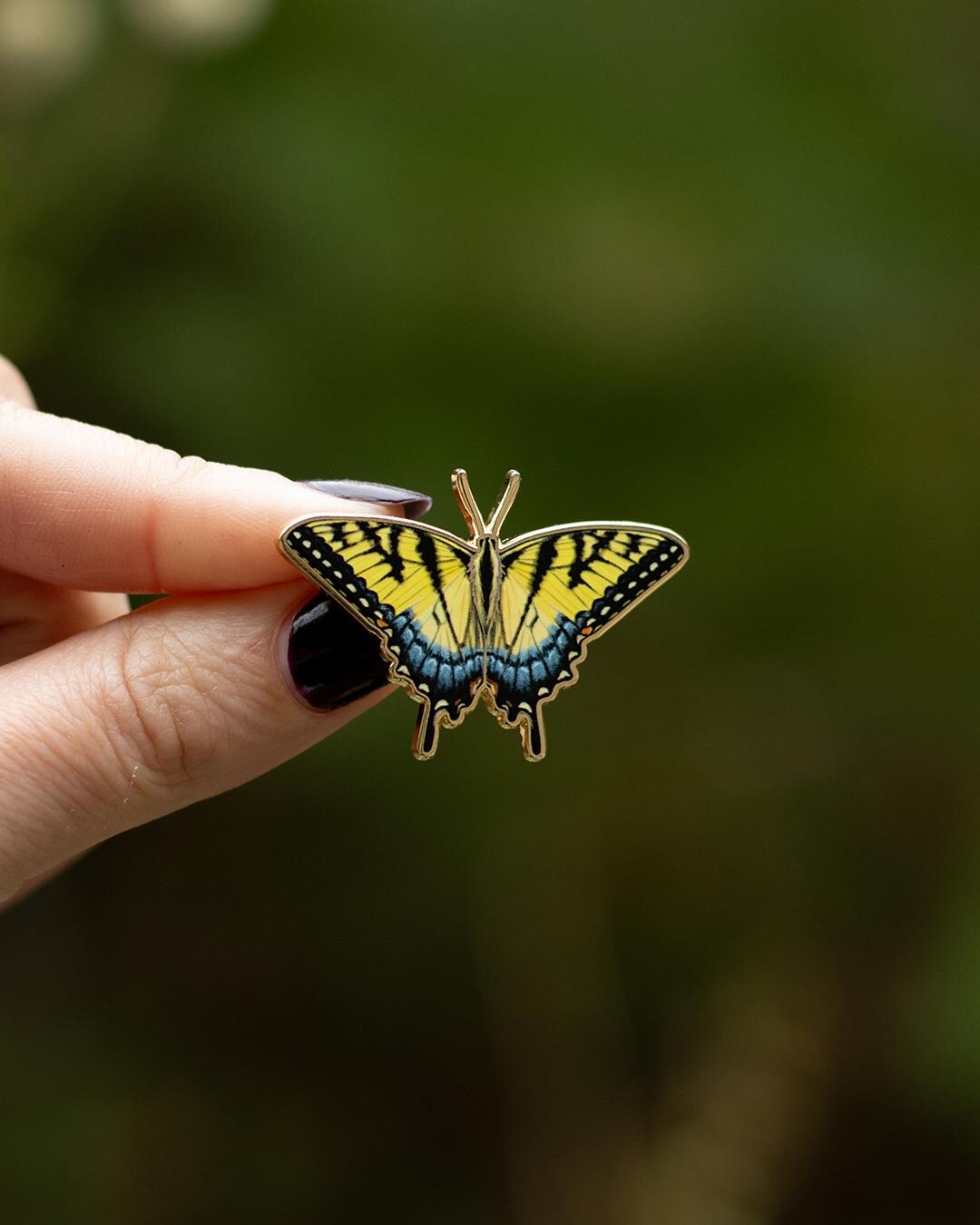 Eastern Tiger Swallowtail Butterfly Enamel Pin, Insect Jewelry - Etsy