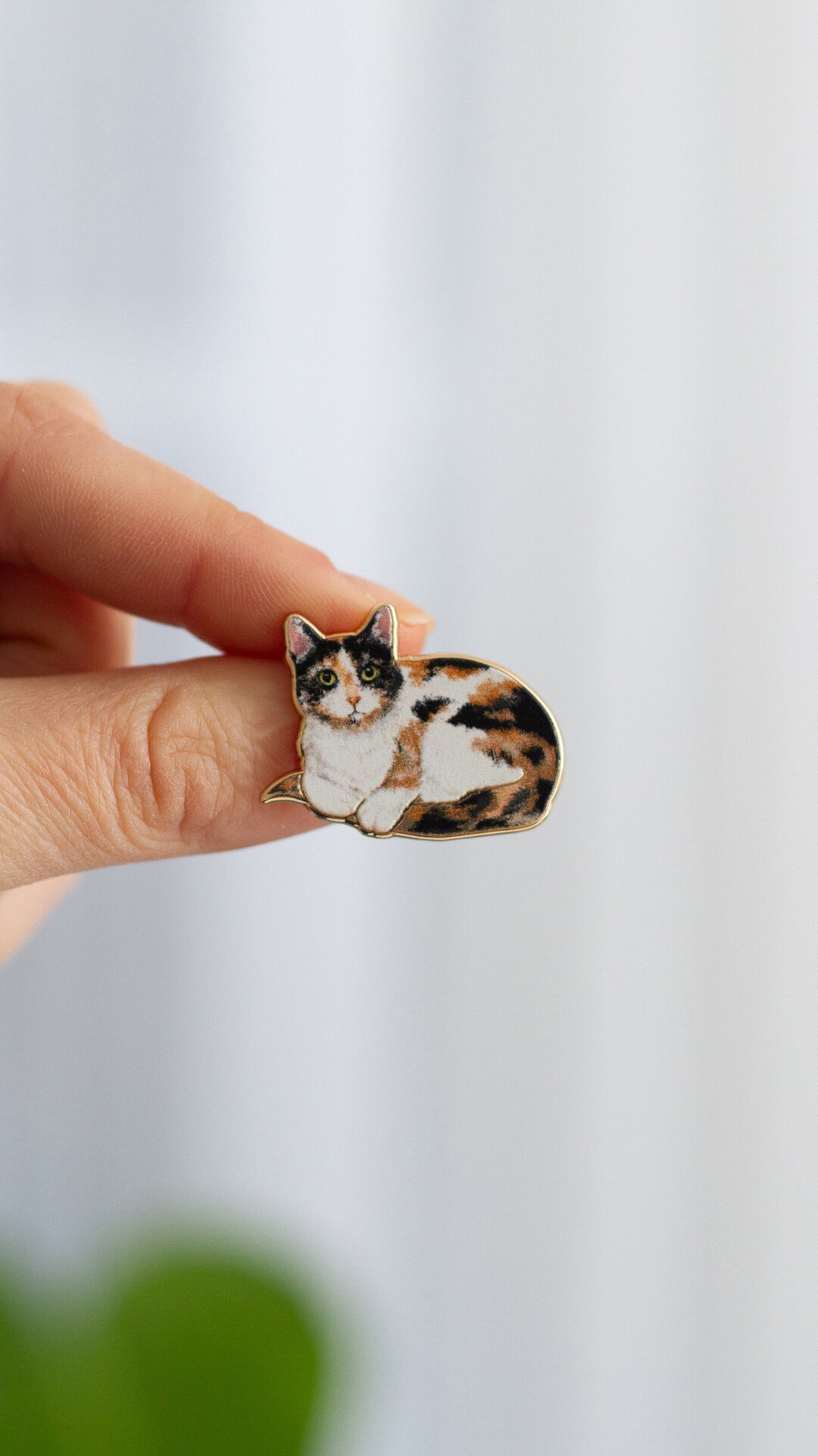 Calico V2 Cat Enamel Pin, Animal Lover Pins, Pet Lover Gift, Cute ...