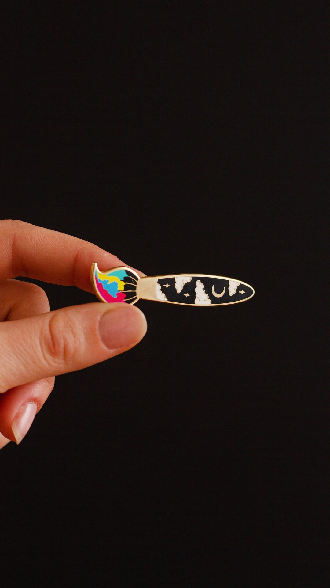 RETIRING Rainbow Paint Brush Pin, Artists Lapel Pin, Denim Jacket Pin ...