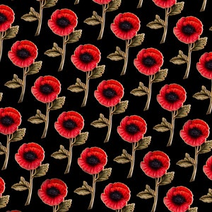 Red Poppy V2 Floral Enamel Pin, Flower Accessory, Nature Lover Jewelry ...