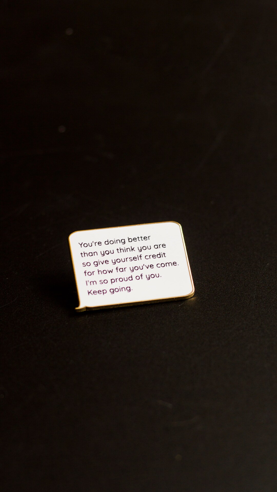 Incoming Text Message Enamel Pin, Mental Health Quotes, Feelings ...