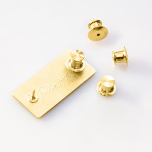 Deluxe Locking Pin Back for Enamel Pins, Set of 2, Secure Pin Back, Pin ...