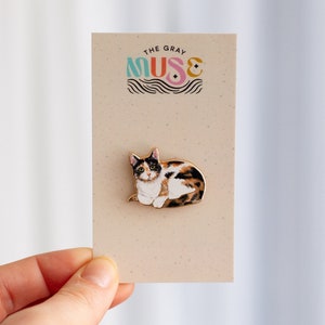 Calico V2 Cat Enamel Pin, Animal Lover Pins, Pet Lover Gift, Cute ...