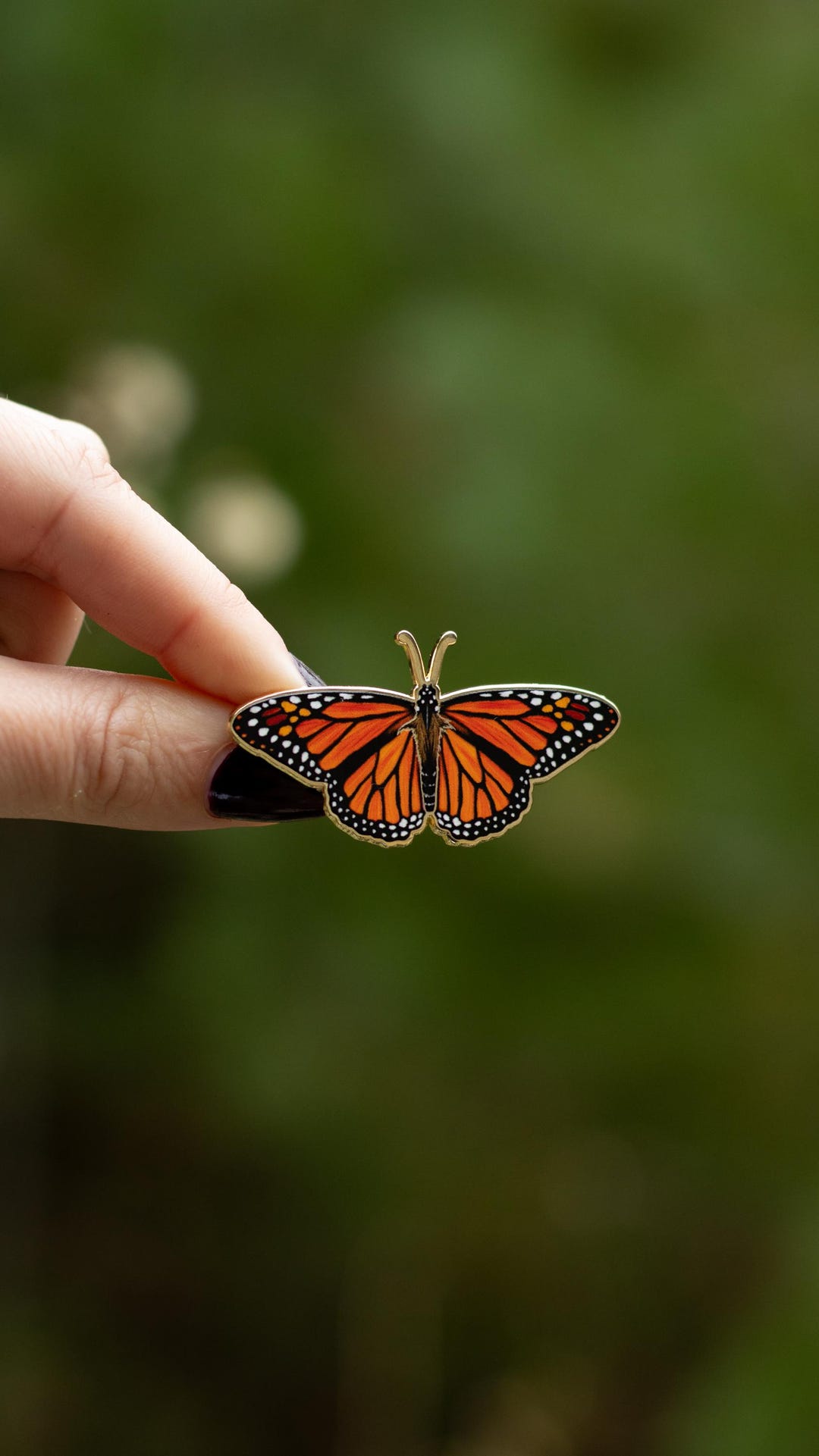 Monarch Butterfly Enamel Pin, Gold-plated Insect Lapel Brooch - Etsy