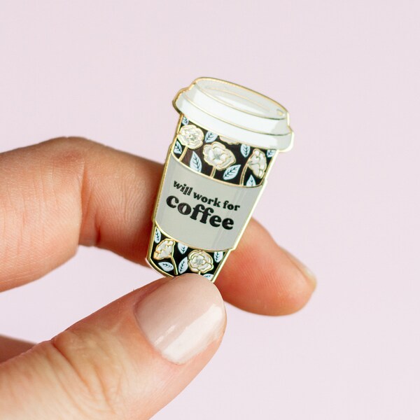 Enamel Pin Coffee - Etsy