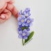 Forget-me-not Floral Clear Matte Sticker, Alaska State Flower, Blue ...