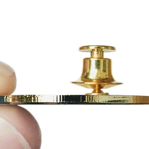 Deluxe Locking Pin Back for Enamel Pins, Set of 2, Secure Pin Back, Pin ...
