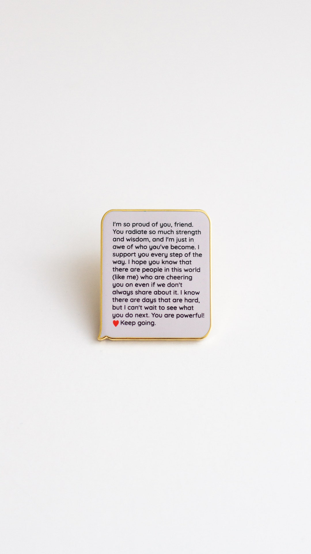 Incoming Text: You Are Powerful Enamel Pin, Mental Health Quotes ...