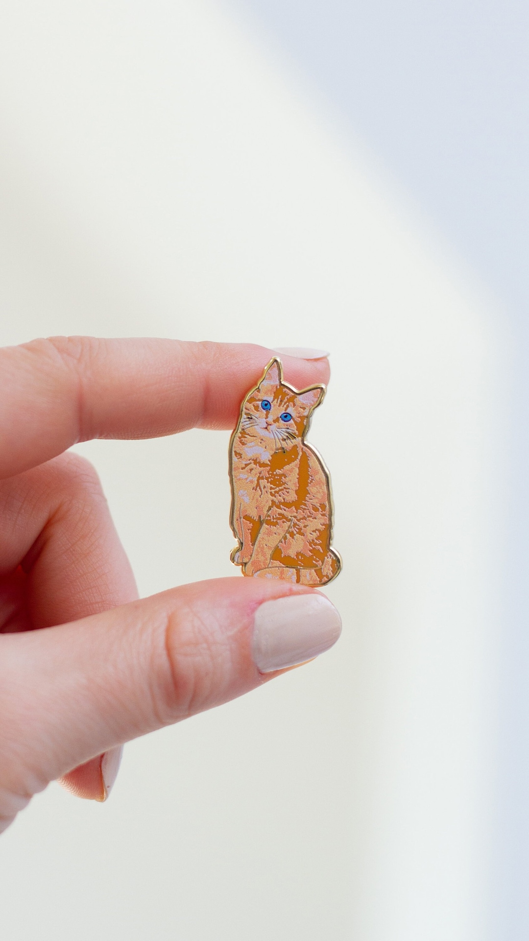 RETIRING Orange Cat Enamel Pin, Animal Lover Pins, Pet Lover Gift, Cute ...