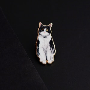 RETIRING Tuxedo Cat Enamel Pin, Animal Lover Pins, Pet Lover Gift ...