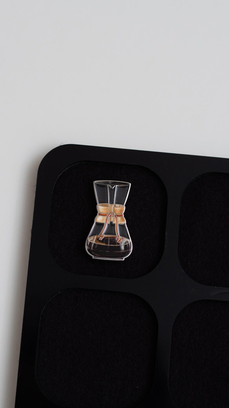 Chemex Glass Coffeemaker Enamel Pin, Coffee Lover Lapel Badge, Coffee ...