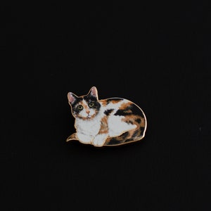 Calico V2 Cat Enamel Pin, Animal Lover Pins, Pet Lover Gift, Cute ...