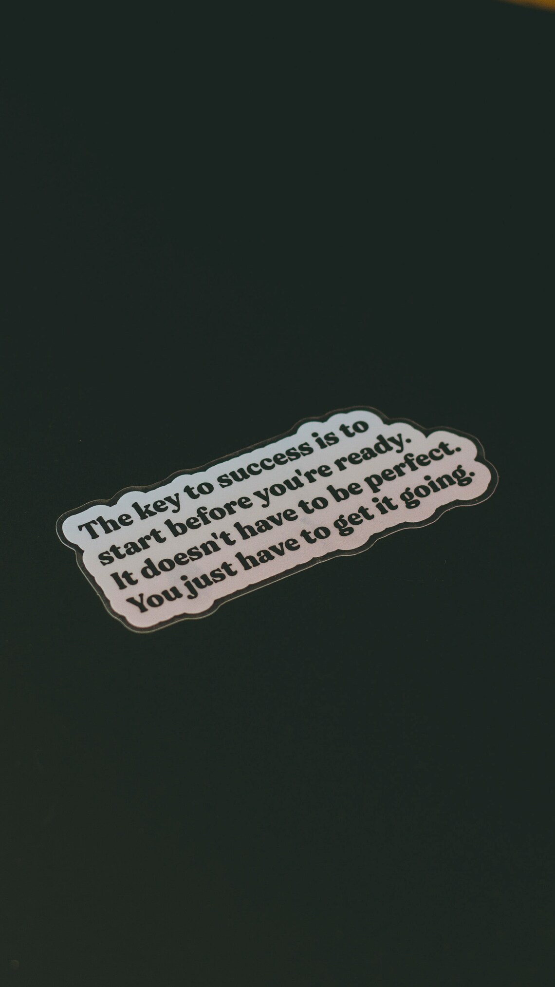 The Key to Success Matte Sticker Inspirational Matte Sticker - Etsy