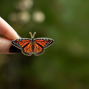 Monarch Butterfly Enamel Pin, Nature Gift, Gifts for Her, Lapel Pin ...