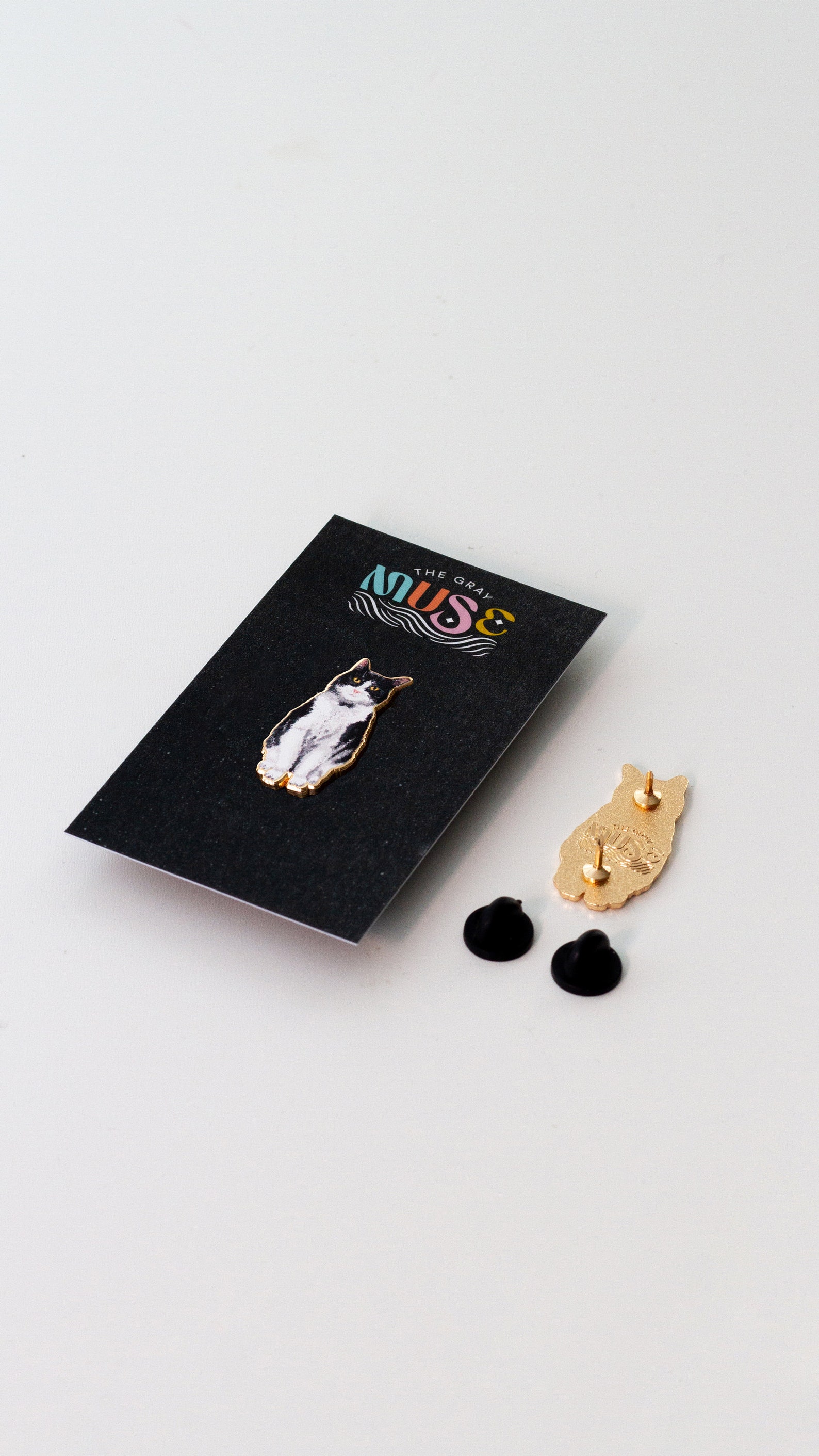 Tuxedo Cat Enamel Pin, Animal Lover Pins, Pet Lover Gift, Black Kitten ...
