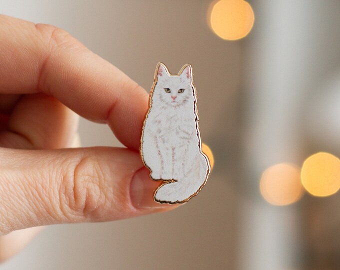 Cozy Cat Laundry Basket Enamel Pin | Original Designs | Kawaii Kitty ...