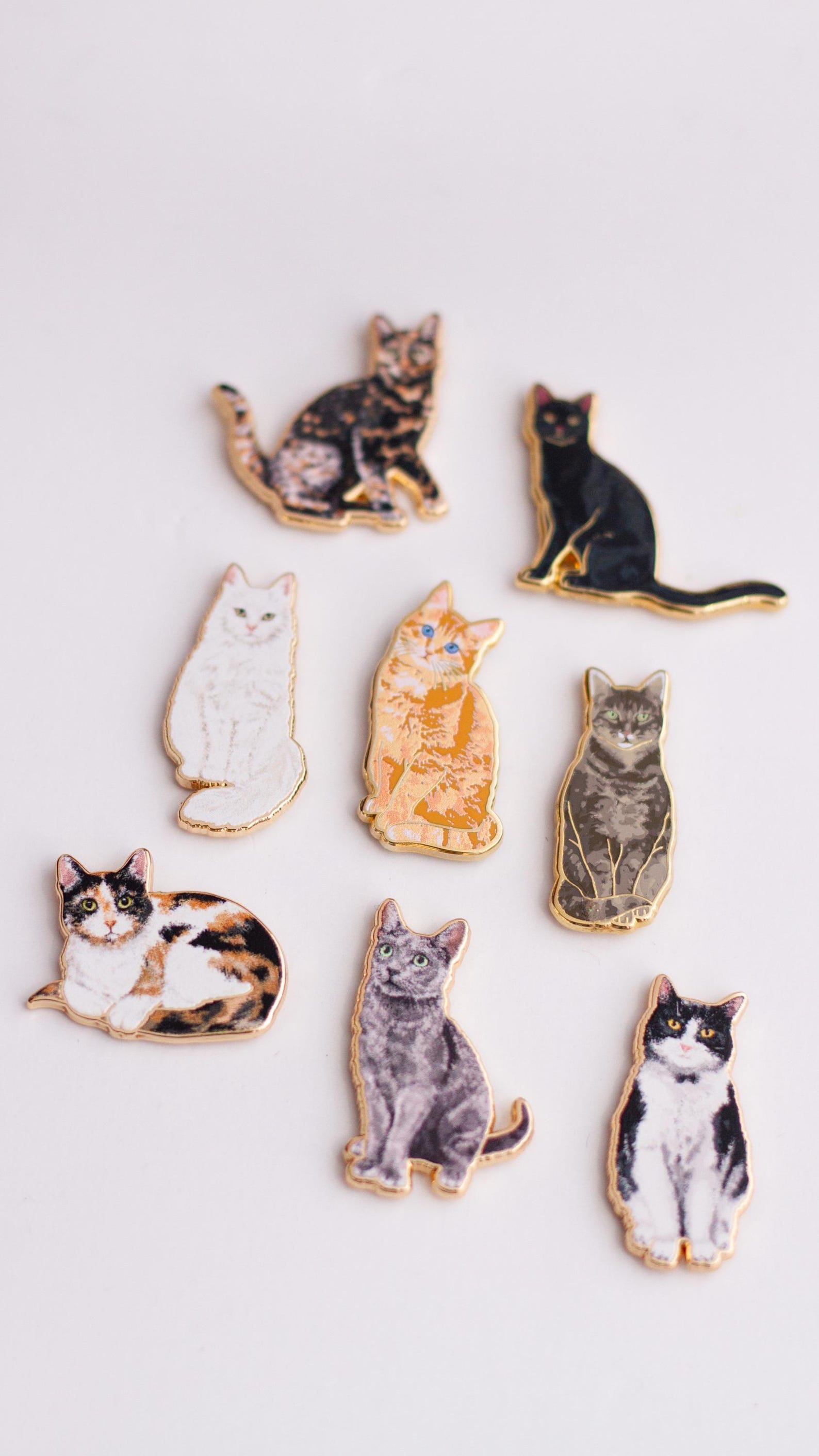 Tuxedo Cat Enamel Pin, Animal Lover Pins, Pet Lover Gift, Black Kitten ...