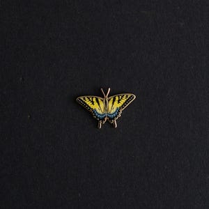 Eastern Tiger Swallowtail Butterfly Enamel Pin, Insect Jewelry - Etsy