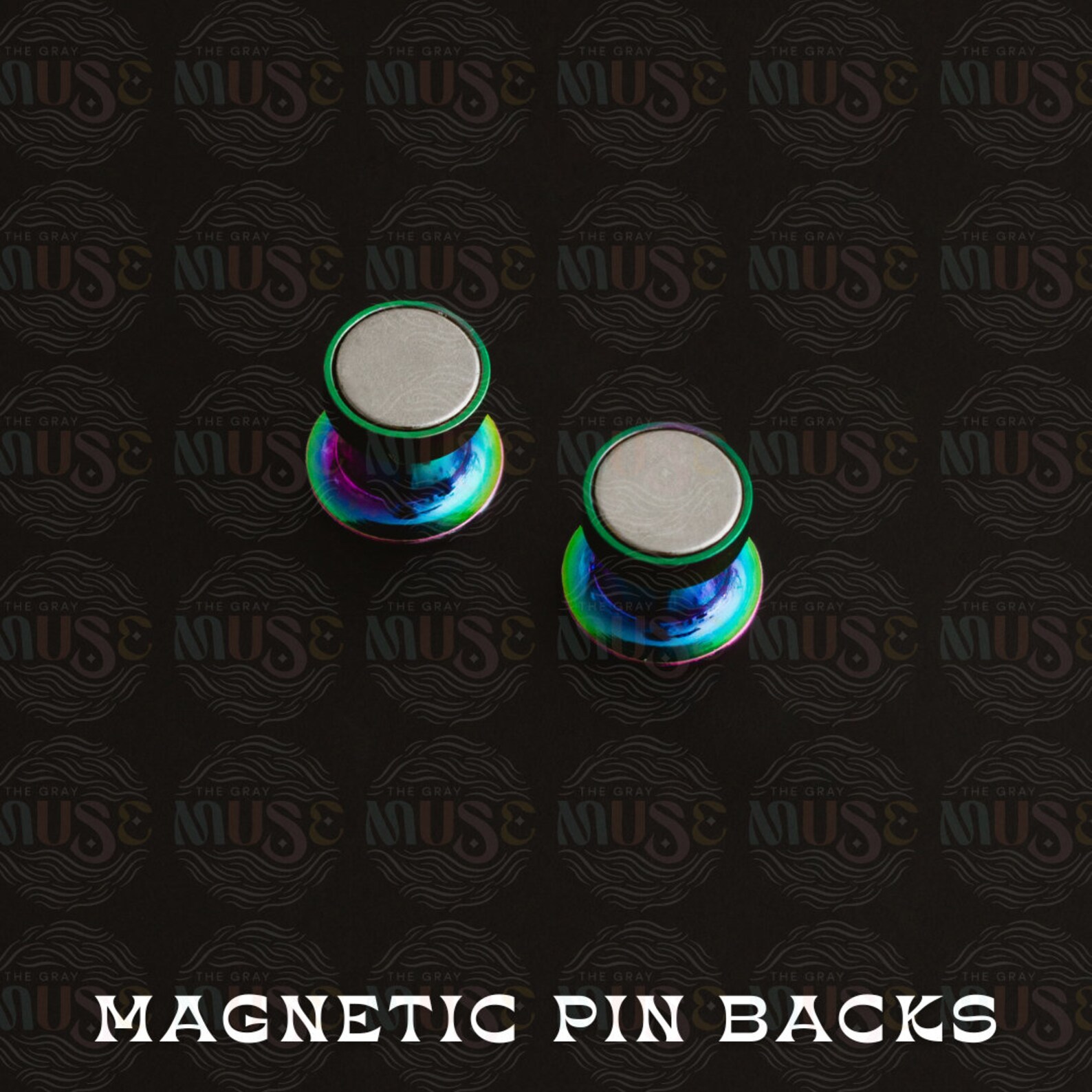Deluxe MAGNETIC Locking Pin Back for Enamel Pins (rad Backs), Set of 2 ...