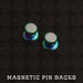 Deluxe MAGNETIC Locking Pin Back for Enamel Pins (rad Backs), Set of 2 ...