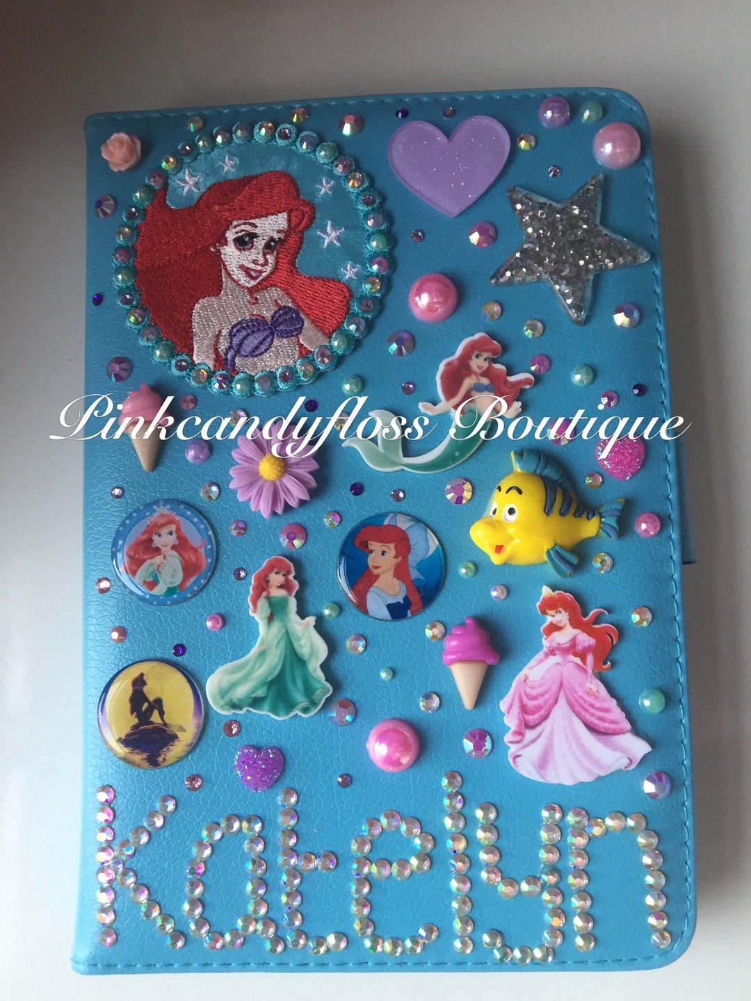 Kids Sparkly Blinged Glitter Mermaid Customised iPad Tablet - Etsy