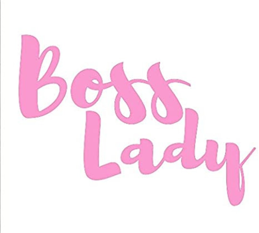 Boss Lady Pink Vinyl Decal Sticker (set of 2) - Etsy