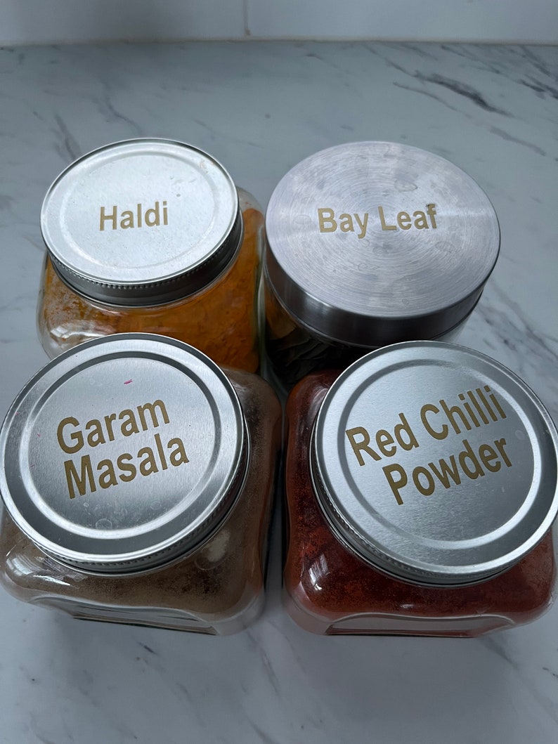 Spice up Your Culinary Rack With a Set of 30 Personalized Decal ...