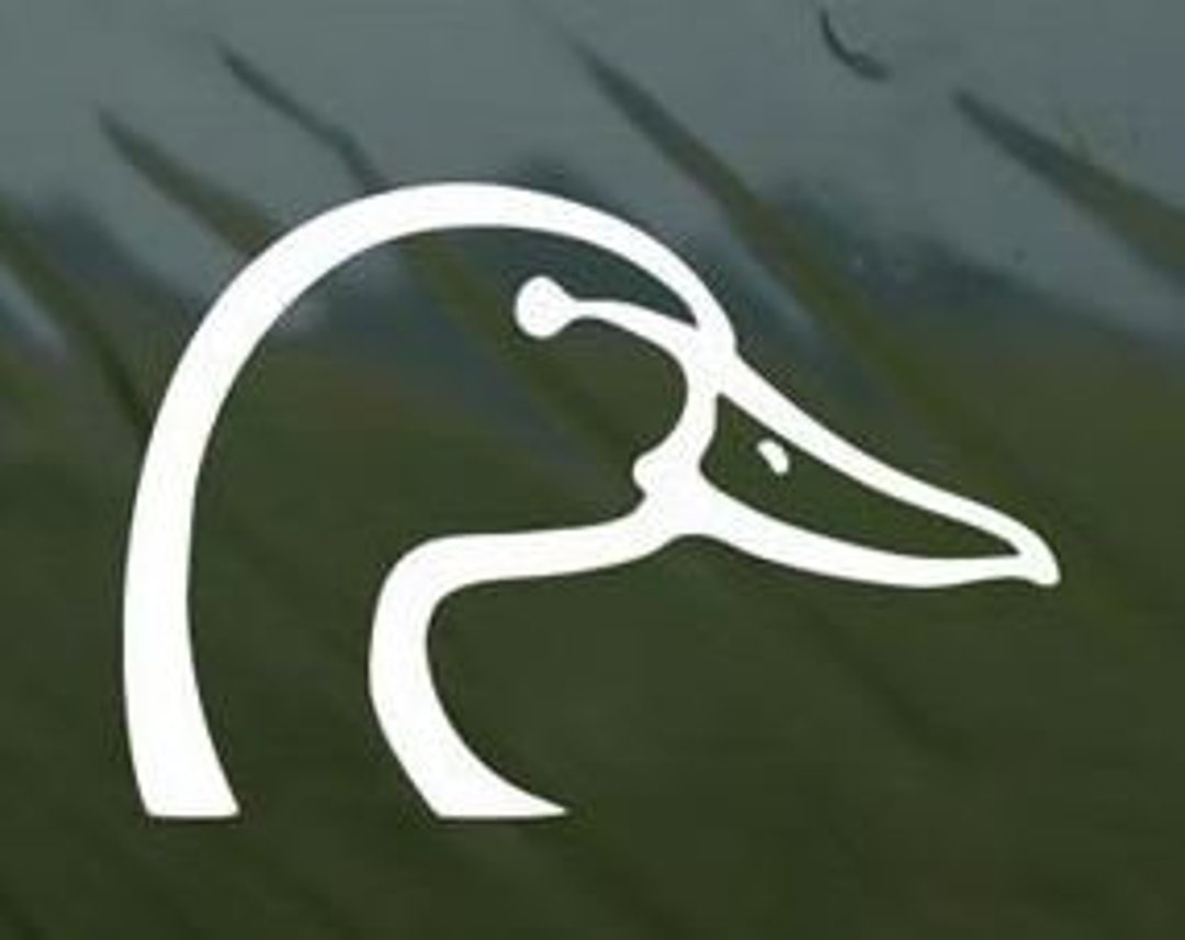 Duck Vinyl Decal Sticker (set of 2) White 5" Vinyl Decal Sticker for ...