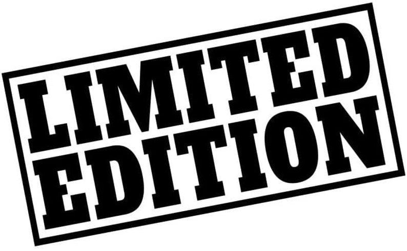 Limited Edition Decal Black- (set of 2)- Size 3"x5"- Decal Vinyl ...