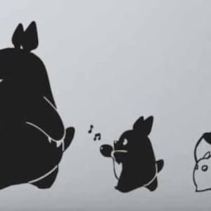 My Neighbour Totoro Marching set of 2 Black 6 for - Etsy