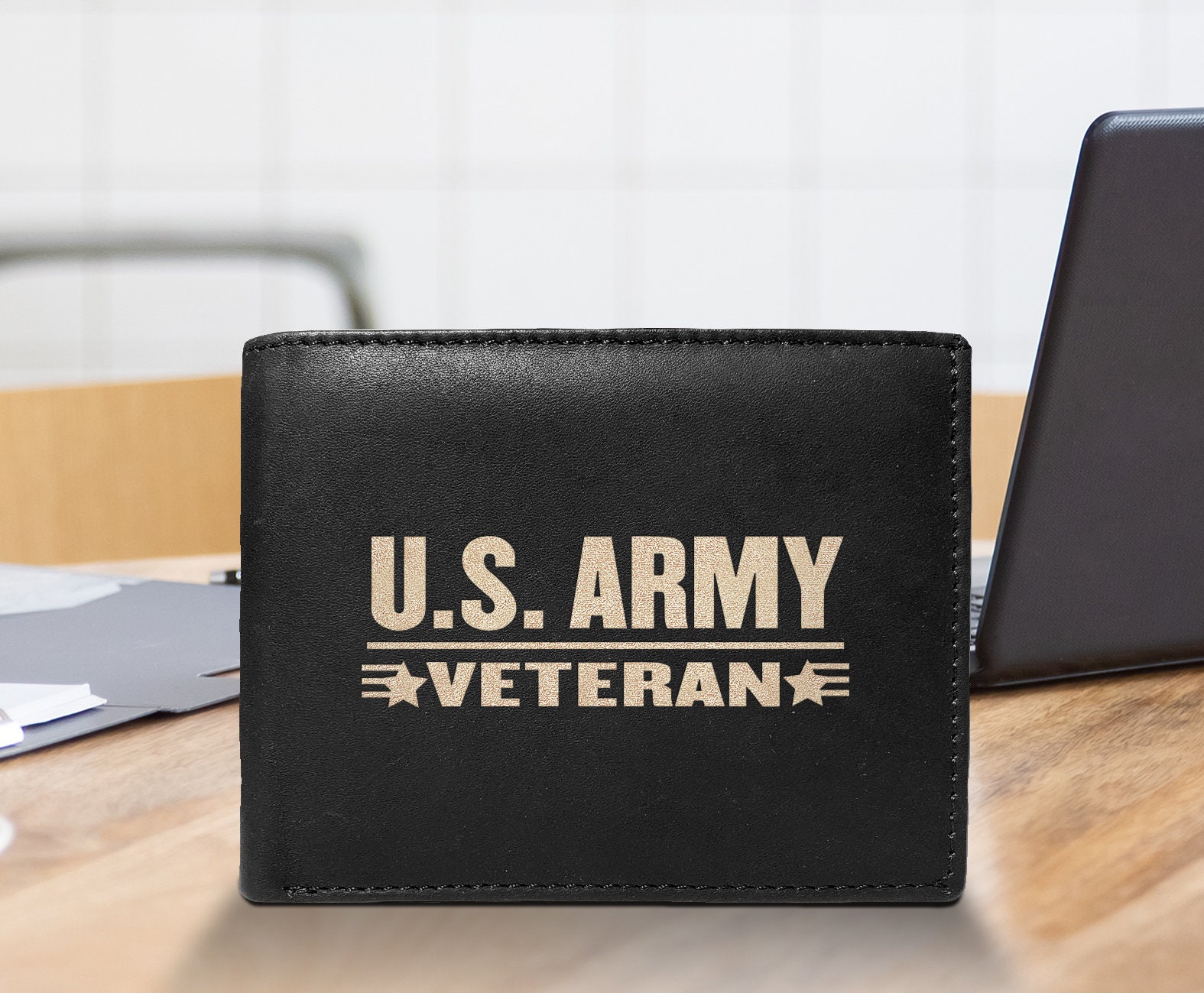 US Army Veteran 14 Pockets Wallet RFID Diesel Card Holder Organizer ...