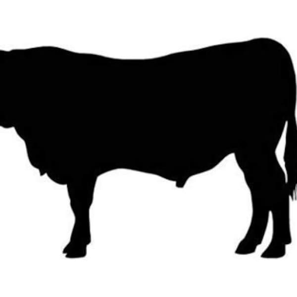 Black Angus Cow Stickers - Etsy