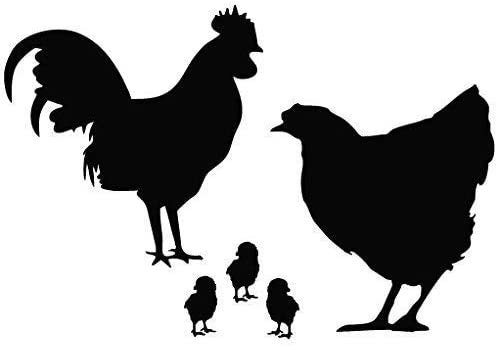 Chicken Family Vinyl Decal Sticker- (set of 2) Vinyl Decal Sticker ...