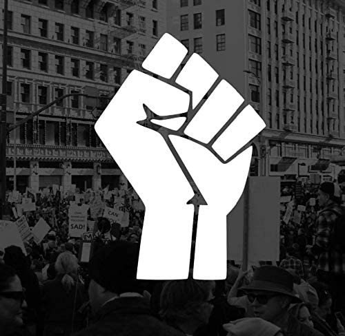Black Lives Matter Fist BLM Symbol Set di 2 Adesivo in vinile fustoio ...